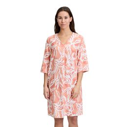 Cartoon Damen Sommerkleid "Damen mit Muster", rosa, Gr. 34, Obermaterial: 55% Leinen, 45% Viskose, Kleider, Material