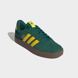 Herren Sneaker "VL COURT 3.0", adidas Sportswear, Gr. 47, gelb, Leder, Synthetik, Schuhe, inspiriert vom Design des adidas samba