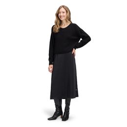 Vera Mont Damen Druckkleid "Damen zweiteilig", schwarz, Gr. 42, Strick, Obermaterial: 100% Polyester, Kleider, Materialmix