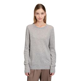 Betty Barclay Damen Strickpullover "Damen mit Rundhalsausschnitt", grau, Basic, Gr. 46, Strick, Obermaterial: 100% Kaschmir, Pullover, Strick