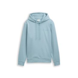 Tom Tailor Herren Hoodie Sweatshirt, gr&uuml;n, Uni, Gr. XL