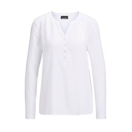 GOLDNER Damen Schlupfbluse "Elegante Viskosebluse mit V-Ausschnitt", wei&szlig;, Gr. 44, Obermaterial: 100% Viskose CV., Blusen