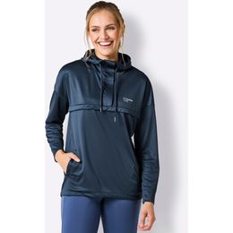 Catamaran Damen Langarmshirt "Freizeitshirt", blau, Gr. 36, unifarben, 100% Polyester, Shirts
