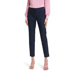 Betty Barclay Damen Bügelfaltenhose "Damen Slim Fit", blau, Gr. 46, Obermaterial: 88% Polyamid, 12% Elasthan., Hosen, Material