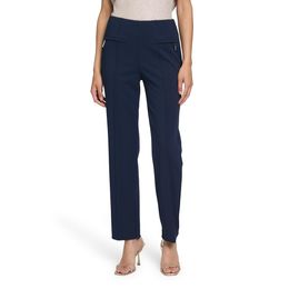 Vera Mont Damen Stoffhose "Damen kn&ouml;chellang", blau, Gr. 42, Cr&ecirc;pe, Obermaterial: 95% Polyester, 5% Elasthan, Hosen