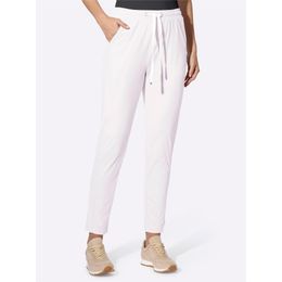 Heine Damen Sweathose, wei&szlig;, Gr. 44, unifarben, 80% Polyamid, 20% Elasthan, Hosen