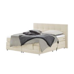 U.N.O uno Motor-Boxspringbett Manolo &brvbar; creme &brvbar; Ma&szlig;e (cm): B: 202 H: 112 &raquo; H&ouml;ffner