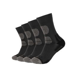 Camano Damen Wandersocken "Function", Gr. 43, grau, Materialmix, mehrfarbig, Socken, mit Fu&szlig;gew&ouml;lbe-St&uuml;tze