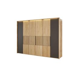 Höffner Drehtürenschrank WSM 4400 ¦ holzfarben ¦ Maße (cm): B: 306,9 H: 227 T: 62.0 » Höffner