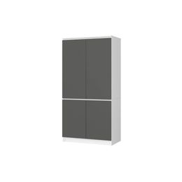 Höffner Drehtürenschrank 90 cm breit Valentina ¦ mehrfarbig ¦ Maße (cm): B: 90 H: 180 » Höffner