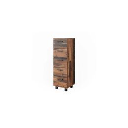 H&ouml;ffner Midischrank &brvbar; holzfarben &brvbar; Ma&szlig;e (cm): B: 30 H: 95 &raquo; H&ouml;ffner