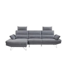 H&ouml;ffner Ecksofa Varinia &brvbar; grau &brvbar; Ma&szlig;e (cm): B: 284 H: 89 T: 169.0 &raquo; H&ouml;ffner