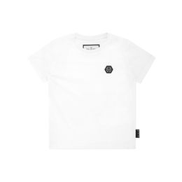 Philipp Plein Herren T-Shirt "Gothic Plein", wei&szlig;, Gr. 10, Obermaterial: 100% Baumwolle, Shirts