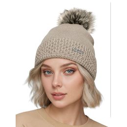 Neverless Beanie 'Finnja' female Beige size Onesize