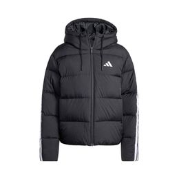 adidas Sportswear Outdoorjacke 'Ess' Damen Größe XL/XXL schwarz / weiß Winterjacke