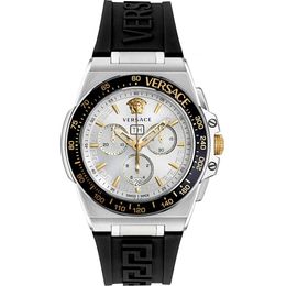 Versace Uhr Herren Gr&ouml;&szlig;e One Size gold / schwarz / silber