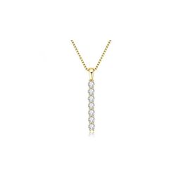 Rougemont Jewellery Necklace 'Funkelnde Moissanit' female Gold size 5