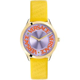 Versace Analog Watch female Yellow size One Size