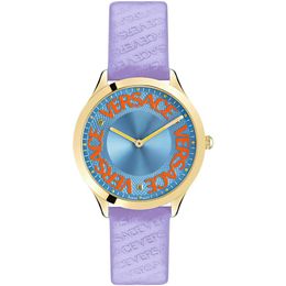 Versace Analog Watch 'Logo Halo' female Purple size One Size