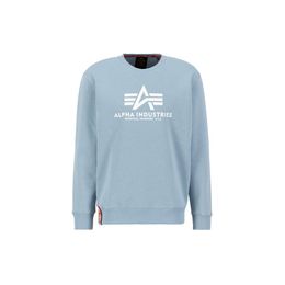 Alpha Industries Sweatshirt 'Basic Logo' Herren Gr&ouml;&szlig;e XXXL hellblau