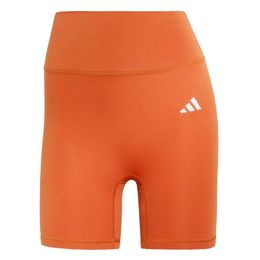 adidas Performance Sportshorts 'Optime Essentials' Damen Gr&ouml;&szlig;e S orange / wei&szlig;