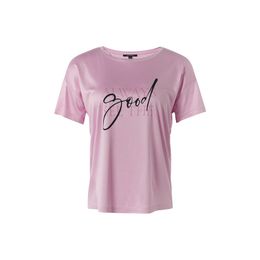comma, COMMA Shirt Damen Gr&ouml;&szlig;e L pink / schwarz