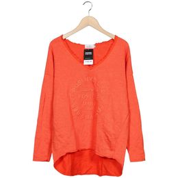 Zwillingsherz Sweater Damen Gr&ouml;&szlig;e S Second Hand orange