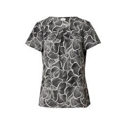 s.Oliver BLACK LABEL Bluse Damen Gr&ouml;&szlig;e XL grau / anthrazit / wei&szlig;