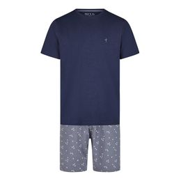 Phil & Co. Berlin Short Pajamas 'Lounge Dreams' male Blue, Grey size M