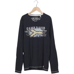 CAMP DAVID Langarmshirt Herren Gr&ouml;&szlig;e M Second Hand marine