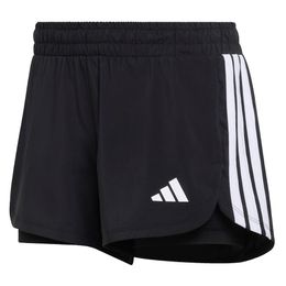 adidas Performance Sportshorts 'Pacer' Damen Gr&ouml;&szlig;e XXS schwarz / wei&szlig;