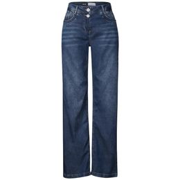 Cecil Wide Leg Jeans Damen Gr&ouml;&szlig;e 32 blau