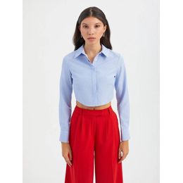 Hiccup Bluse Damen Gr&ouml;&szlig;e XL hellblau / wei&szlig;