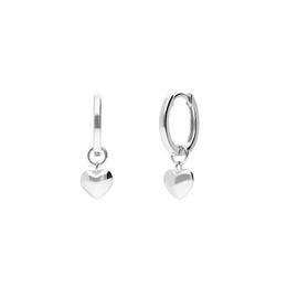 Lucardi Earrings 'Herz' female Silver size Onesize