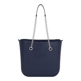 O bag Schultertasche Damen Gr&ouml;&szlig;e One Size marine / silbergrau