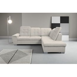 Ecksofa WERK2 "Bonny inkl. Kopfteilverstellung, Bettfunktion, Stauraum, Breite 265cm", natur, B:265cm H:103cm T:215cm, 100% Polyester, Sofas, Ecksofa, Komfortwunder mit Schlaffunktion, verstellbarem Kopfteil & Stauraum.