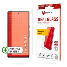 Displex Displayschutzglas "Real Glass - Google Pixel 7", transparent, B:10cm H:3cm T:25mm, Displayfolien, Displayschutzfolie Displayschutz kratzer-resistent 10H splitterfest