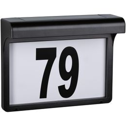 LED Au&szlig;en-Wandleuchte Paulmann "Hausnummer", schwarz, B:22,5cm H:17,5cm T:6,3cm, Leuchten, LED-Modul, IP44, 3000K, Schwarz