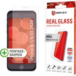 Displex Displayschutzglas "Displex Real Glass Panzerglas für Apple iPhone 6/7/8/SE (2020) (4,7")", transparent, Displayfolien