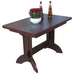 Esstisch Home Affaire "Toledo", braun (nuss dunkel), B:110cm H:75cm T:70cm, Tische, Esstisch, ausziehbar auf 170 cm