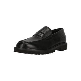 Slipper Clarks "Berwick Low", Herren, Gr. 39,5, schwarz, Leder, Schuhe Slipper, im klassischen Design