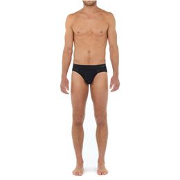 Minislip HOM "Tencel soft", Herren, Gr. M, schwarz, Obermaterial: 97% Lyocell, 3% Elasthan, k&ouml;rpernah, Unterhosen, ultra-bequem, elastisch, flacher Bund, weich