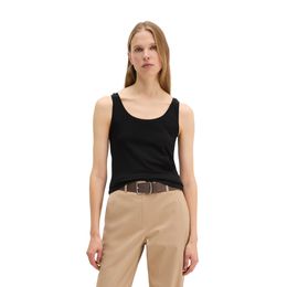 Marc O'Polo T-Shirt MARC O'POLO "aus Stretch Single Jersey", Damen, Gr. M, schwarz, Obermaterial: 96% Baumwolle, 4% Elasthan, unifarben, Basic, tiefer Rundhals, Shirts T-Shirt
