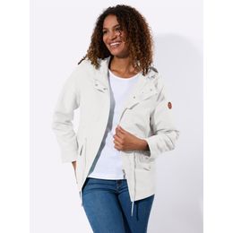 Langjacke Casual Looks, Herren, Gr. 36, wei&szlig;, 100% Polyester, unifarben, Jacken Langjacke