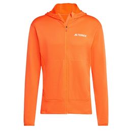 adidas terrex Funktionsfleecejacke 'Xperior' Herren Gr&ouml;&szlig;e XS orange / offwhite