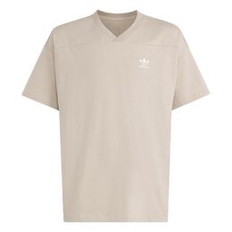 adidas originals T-Shirt 'OVERSIZED CUTLINE' Jungen Gr&ouml;&szlig;e 176 beige / wei&szlig;