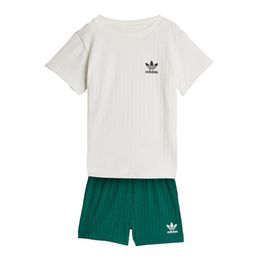adidas originals Set 'REGULAR WIDE RIB SHORT T-SHIRT' boy White size 74