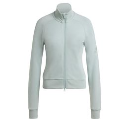 adidas Sportswear Athletic Zip-Up Hoodie 'Soft Lux' female Green size XS