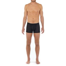 Boxershorts HOM "Tencel soft", Herren, Gr. L, schwarz, Obermaterial: 97% Lyocell, 3% Elasthan, k&ouml;rpernah, Unterhosen, weich, bequem, horizontaler Eingriff