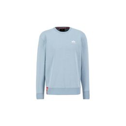 Alpha Industries Sweatshirt Herren Gr&ouml;&szlig;e 4XL hellblau / rot / wei&szlig;